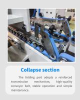 China Wood Packaging Material Gluing Machine 580E Box Folding Folder Gluer 130-500mm for sale