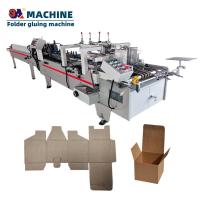 China Automatic Mini Corrugated Box Folder Gluer 220m/min Folding Gluing Machine CQT-580D for sale