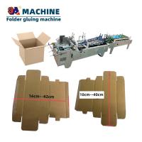 China Automatic Mini Corrugated Box Folder Gluer 220m/min Folding Gluing Machine CQT-580D for sale