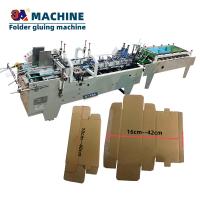 China Automatic Mini Corrugated Box Folder Gluer 220m/min Folding Gluing Machine CQT-580D for sale