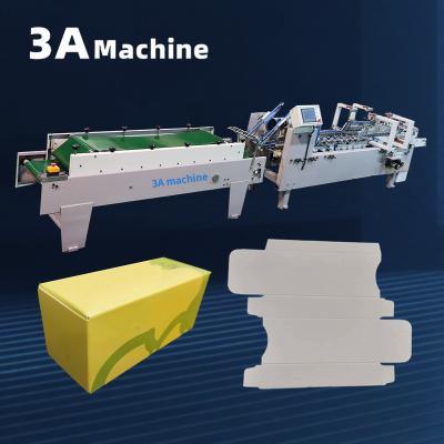 China Outra forma de dobrar cola lateral Máquina de colagem de folha de alta velocidade para dobragem suave à venda