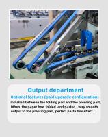 China 580 Folder Gluer for Box Pasting and Folding Unfolded Width 7-50cm for sale