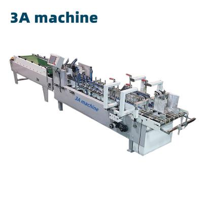 China High Speed Paper Folder and Gluer Machine 3ACQ 580D met 5,5 kW automatische lijmmachine Te koop
