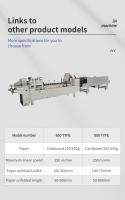 China Computerized 4 Corner Box Folder Gluer Machine 580D 580E for Straight Line Boxes 7-50cm for sale