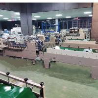 China Semi-Automatic Folder Gluer Machine 230m/min Speed for Mini Boxes 580D 580E for sale