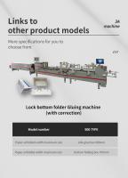 China 580 Type Box Folder Gluer Machine for Small Boxes Side Glue 7-40cm Unfolded Width for sale