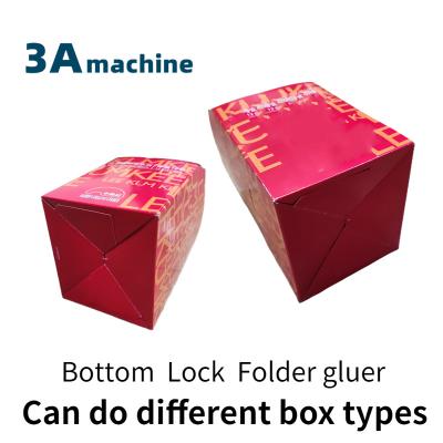 Cina Facile da usare SHH 800AG-2 Automatic Bottom Lock Turkey Folder Gluer Carton Machine in vendita