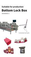 China 800AG-2 Automatic Bottom Lock Gluing Machine Paper Folder Gluer 800mm Easy Debug for sale