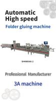 China 800AG-2 Automatic Bottom Lock Gluing Machine Paper Folder Gluer 800mm Easy Debug for sale