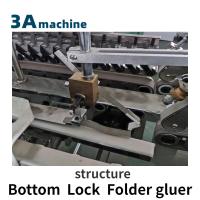 China 800AG-2 Automatic Bottom Lock Semi Automatic Folder Gluer Machine 800mm Width Ready to Ship for sale