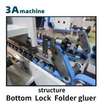 China Automatic Bottom Lock Folder Gluer 800AG-2 with Speed Flexo Printer Folder Gluer 700D for sale