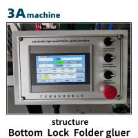 China Automatic Bottom Lock Folder Gluer 800AG-2 with Speed Flexo Printer Folder Gluer 700D for sale