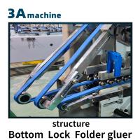 China Automatic Bottom Lock Folder Gluer 800AG-2 with Speed Flexo Printer Folder Gluer 700D for sale