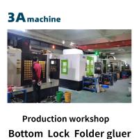 China Automatic Bottom Lock Folder Gluer 800AG-2 with Speed Flexo Printer Folder Gluer 700D for sale