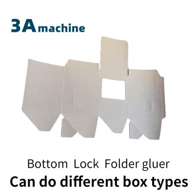Cina 1100 Modello Automatico 46 Corner Folder Gluer per Max Size 2 700mm Bottom Folding Box in vendita