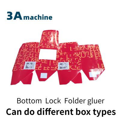 Cina 1100 Modello Automatico 46 Corner Folder Gluer per Max Size 2 700mm Bottom Folding Box in vendita