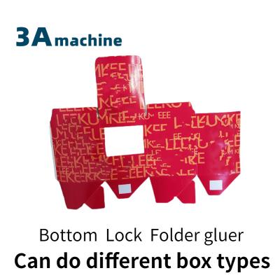 Cina 800 mm Max Size Automatic Bottom Lock Folding Glue Machine per macchine per la fabbricazione di scatole in vendita
