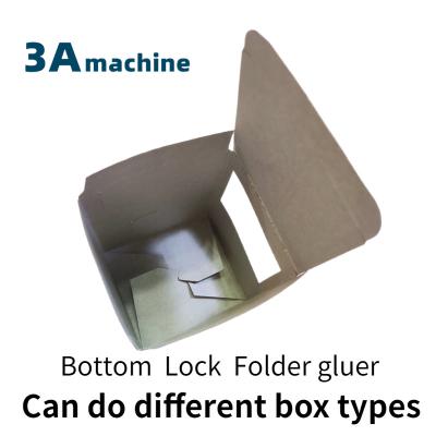 Cina 800 mm Max Size Automatic Bottom Lock Folding Glue Machine per macchine per la fabbricazione di scatole in vendita