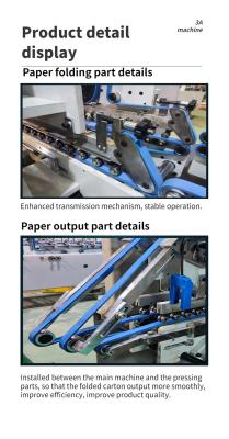 Cina 800 mm Max Size SHH 800AG-2 Gluer per cartelle di sigarette in vendita