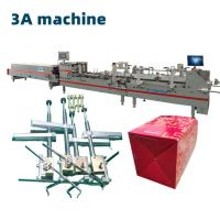 China 380V SHH 800AG-2 Automatic Bottom Lock Corrugated Box Pasting Machine Mini Folder Gluer for sale