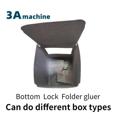 Cina 800 mm Max Size Automatic Bottom Lock Folder and Gluer Machine per cartone da 250 g a 650 g in vendita