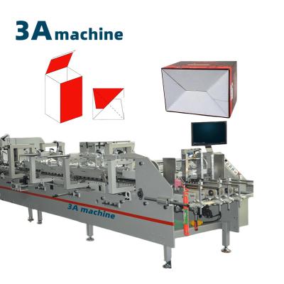 Cina CQT-900YG-2 Pre-folded Bottom Lock Double Pieces Auto cartone ondulato Folder Gluer Machine in vendita
