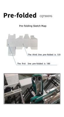 Cina CQT-900YG-2 Pre-folded Bottom Lock Double Pieces Auto cartone ondulato Folder Gluer Machine in vendita