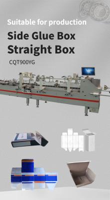Cina CQT-900YG-2 Pre-folded Bottom Lock Double Pieces Auto cartone ondulato Folder Gluer Machine in vendita