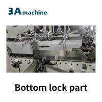 China Pre-Folded Bottom Lock Box Making Folder Gluer Machine 900mm for Printing Shops for sale