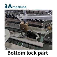 China Pre-Folded Bottom Lock Box Making Folder Gluer Machine 900mm for Printing Shops for sale