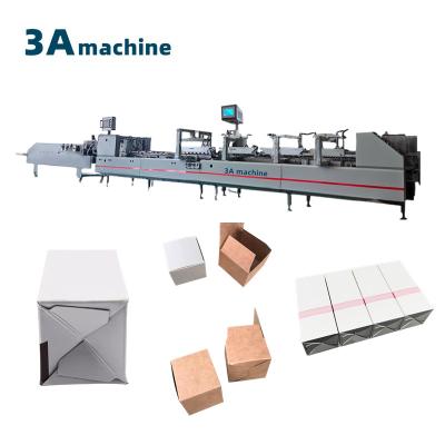China CQT 650JYG Crash Lock Box Bottom Folder-Gluer 650 com pré-dobragem e bot de bloqueio automático Folder Gluer Fold Gluer Machine à venda