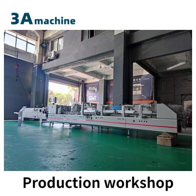 China CQT 650JYG Crash Lock Box Bottom Folder-Gluer 650 com pré-dobragem e bot de bloqueio automático Folder Gluer Fold Gluer Machine à venda