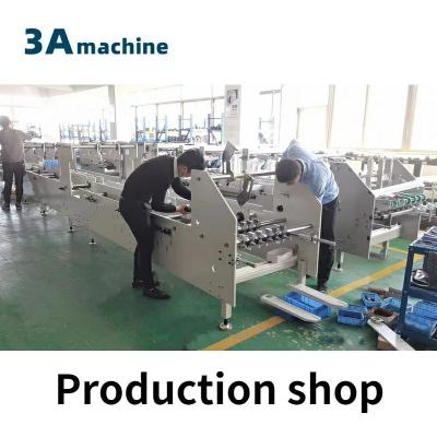 China CQT 650JYG Crash Lock Box Bottom Folder-Gluer 650 com pré-dobragem e bot de bloqueio automático Folder Gluer Fold Gluer Machine à venda