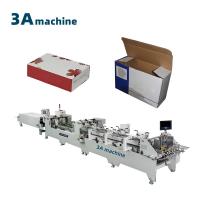 China Corrugated Box Dual Lock Bottom Folder Gluer Machine for 2 3 Layer Paper Material for sale