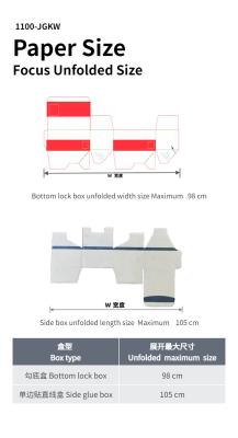 China Automatische handmatige kartonnen doos folder Gluer Machine voor gegolfd papier/karton Algemeen Te koop