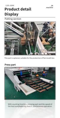 China Automatische handmatige kartonnen doos folder Gluer Machine voor gegolfd papier/karton Algemeen Te koop