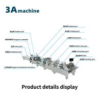 China Automatic Gluing Machine 3 Bottom Lock Dual Function for Cardboard Corrugated Boxes 1500mm for sale