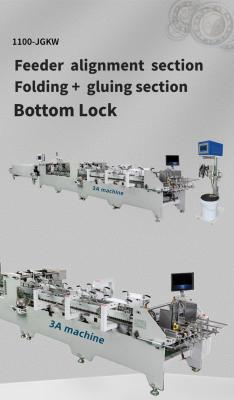 Cina Materiale carta 1 Cartone 250g-650g Macchina di incollaggio a doppio blocco per scatole ondulate in vendita
