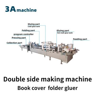 China PLC-gecontroleerde doosvouw- en lijmmachine voor de productie van boekomslag Te koop