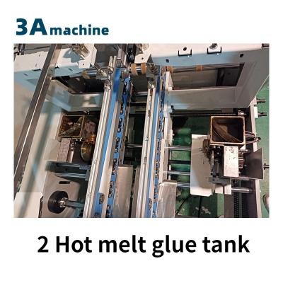 China PLC-gecontroleerde doosvouw- en lijmmachine voor de productie van boekomslag Te koop