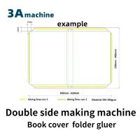China CQT-800BS Automatic Book Cover Side Pasting Machine 650mm Max Workable Width for sale