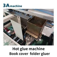 China CQT-800BS Automatic Book Cover Side Pasting Machine 650mm Max Workable Width for sale
