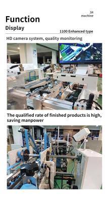 Cina CQT1100 Macchina di incollaggio automatico pieghevole di tipo migliorato per prestazioni costanti in vendita