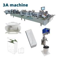 China CQT-900 Automatic Paper Gluing Machine 380V 3P for File Folder Bottom Lock Box 23-75cm for sale