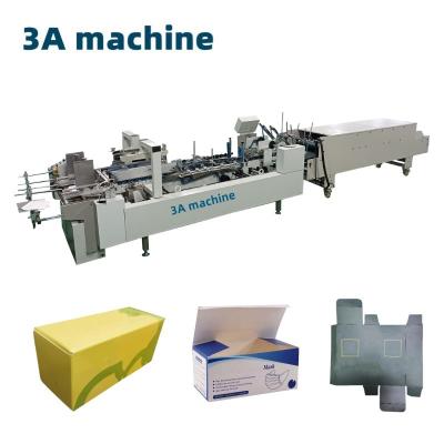 China CQT-800 Cartão/caixinha corrugada de linha recta máquina de colagem automática de pasta de caixa à venda