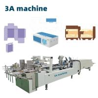 China PLC Controlled CQT-800 Automatic Folder Gluer Machine for Cardboard 15-75cm and Corrugated E 20-55cm Boxes for sale