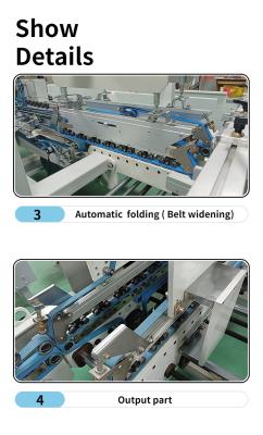 Cina Macchina per piegare la carta per cartone CQT 800/cartuccia corrugata a linea retta Mini Folder Gluer in vendita