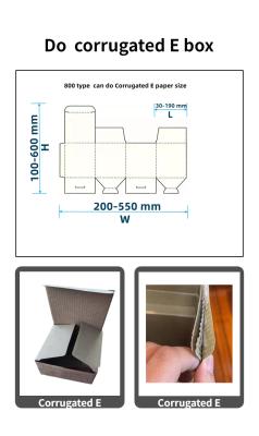 China CQT 800 Karton/Gorrigeerde rechte lijn doos semi-automatische folder gluurmachine Te koop