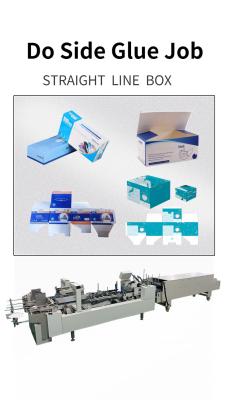 Cina Cartone/cartuccia corrugata a linea retta Automatica due pezzi cartone cartone cartone macchina adesiva in vendita