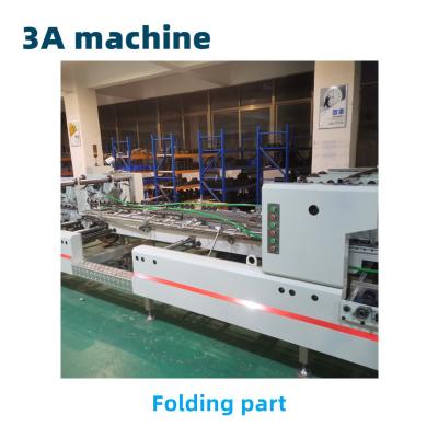 中国 CQT-1300 4 6 コーナー折り畳みと粘着のための自動波紋箱粘着機 販売のため